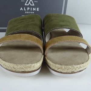Alpine Design | Shoes | Alpine Design Italian Leather Strap Slide ...